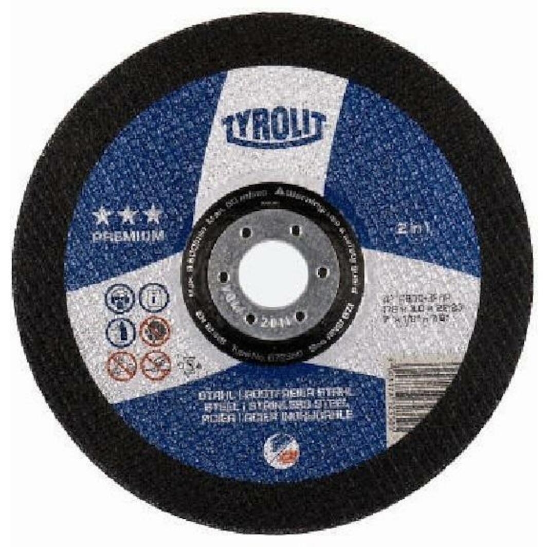 TYROLIT 872347 Premium cut-off wheel for angle grinders 42 125x2,5x22 ...