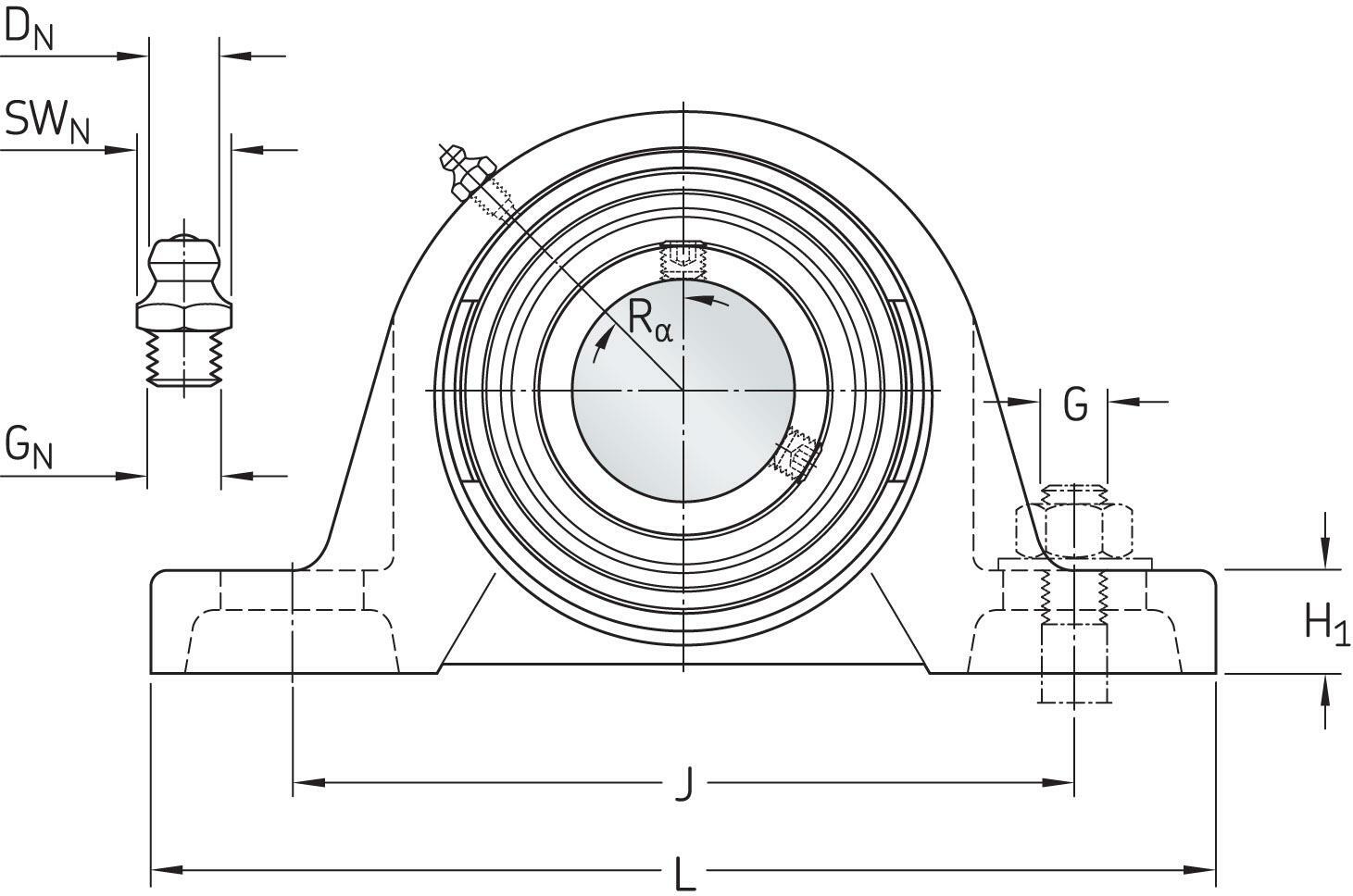 SKF SY 55 TF ball bearing unit 55 mm | Klium
