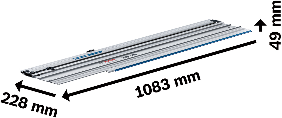 BOSCH FSN 740 X Crosscut guide rail for GX circular saw machine ...