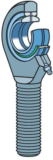 SKF SAA 50 ES-2RS Rod head with male thread 50 mm, M 45x3 | Klium