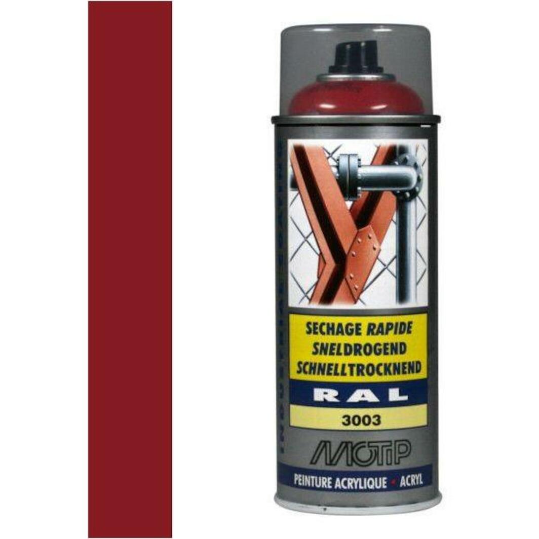 MOTIP 07100 quick-drying spray paint RAL 3003 ruby red 400 ml | Klium