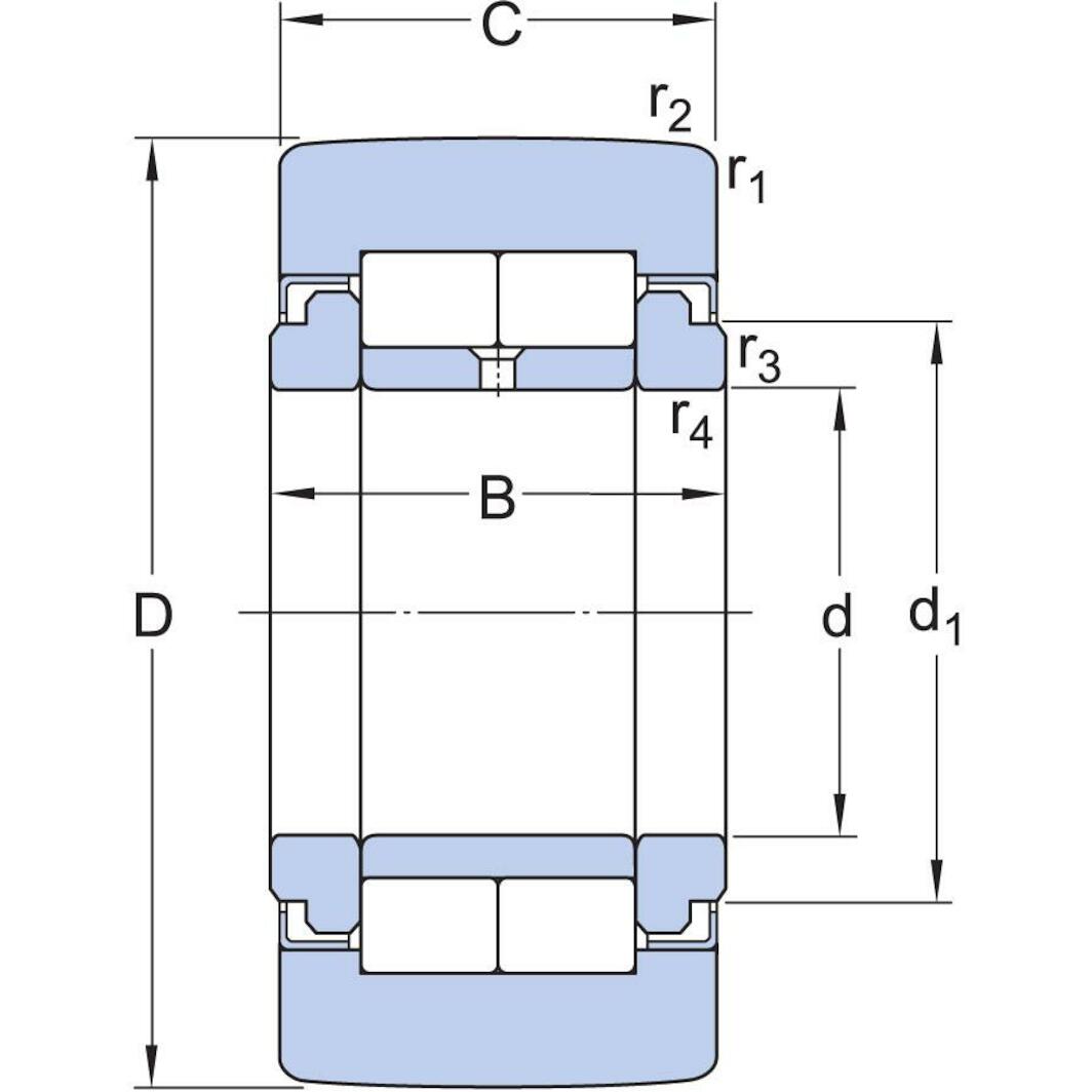 SKF NUTR 1542 X support roller with inner ring and flange seal (Yoke ...