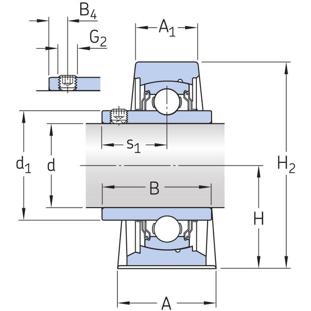 SKF SY 35 TF/VA228 ball bearing unit 35 mm | Klium