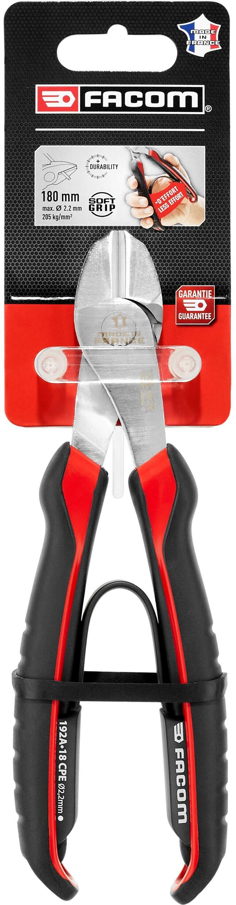 FACOM 192A.18CPEPB side cutter piano wire coated 18cm | Klium