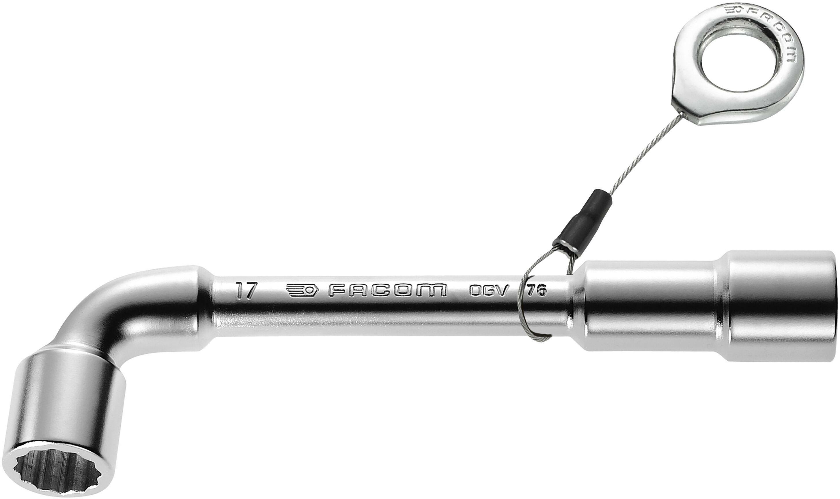 FACOM 76.27SLS open pipe spanner, forged, twelve-sided x six-sided ...