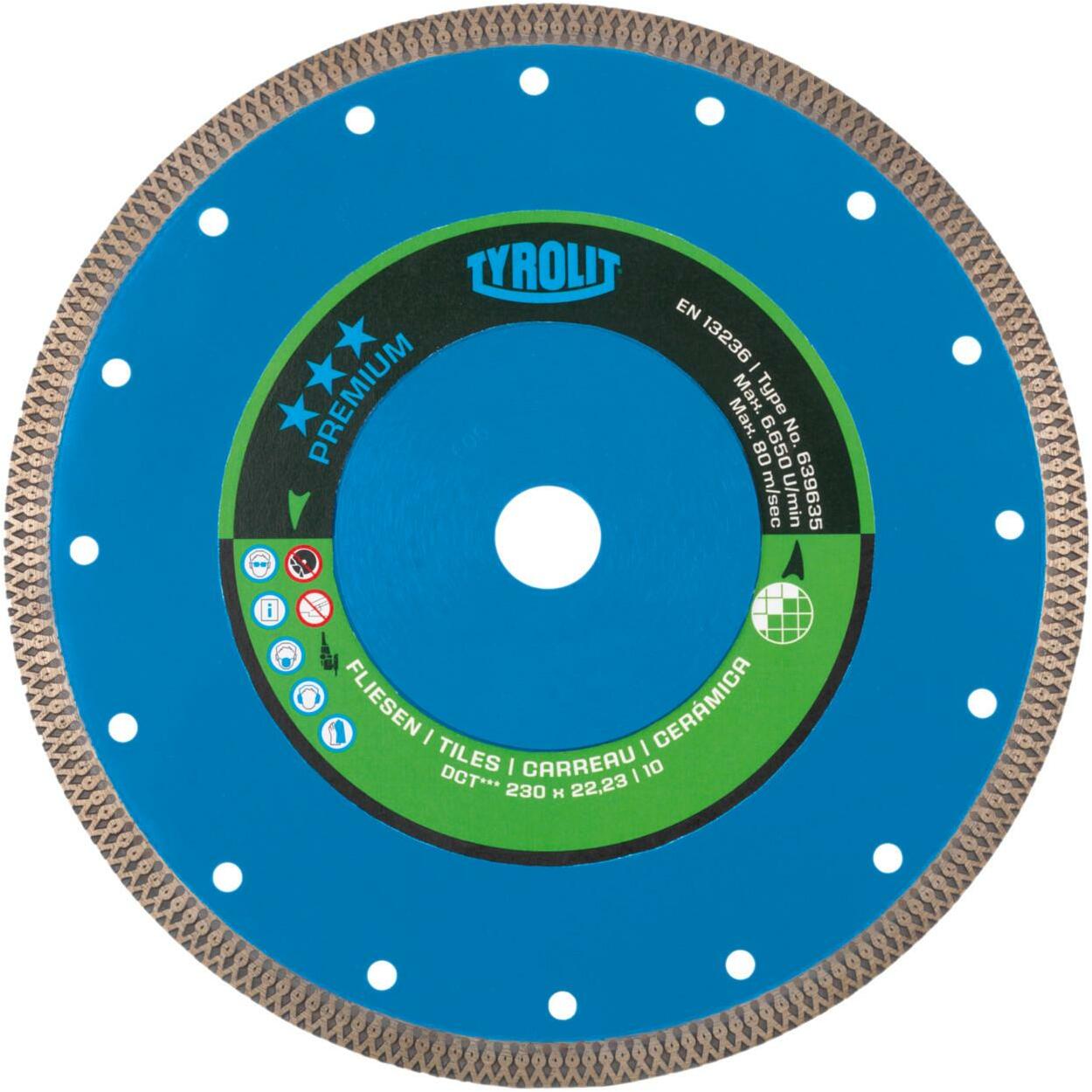 TYROLIT 639635 diamond wheel 1A1R DCTP2 230x1,6x22,23 | Klium