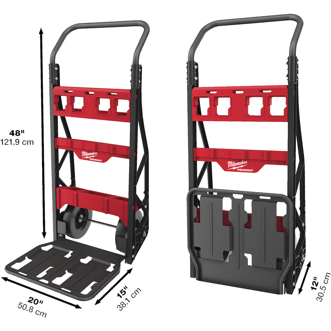 MILWAUKEE 4932472131 PACKOUT hand truck with two wheels | Klium