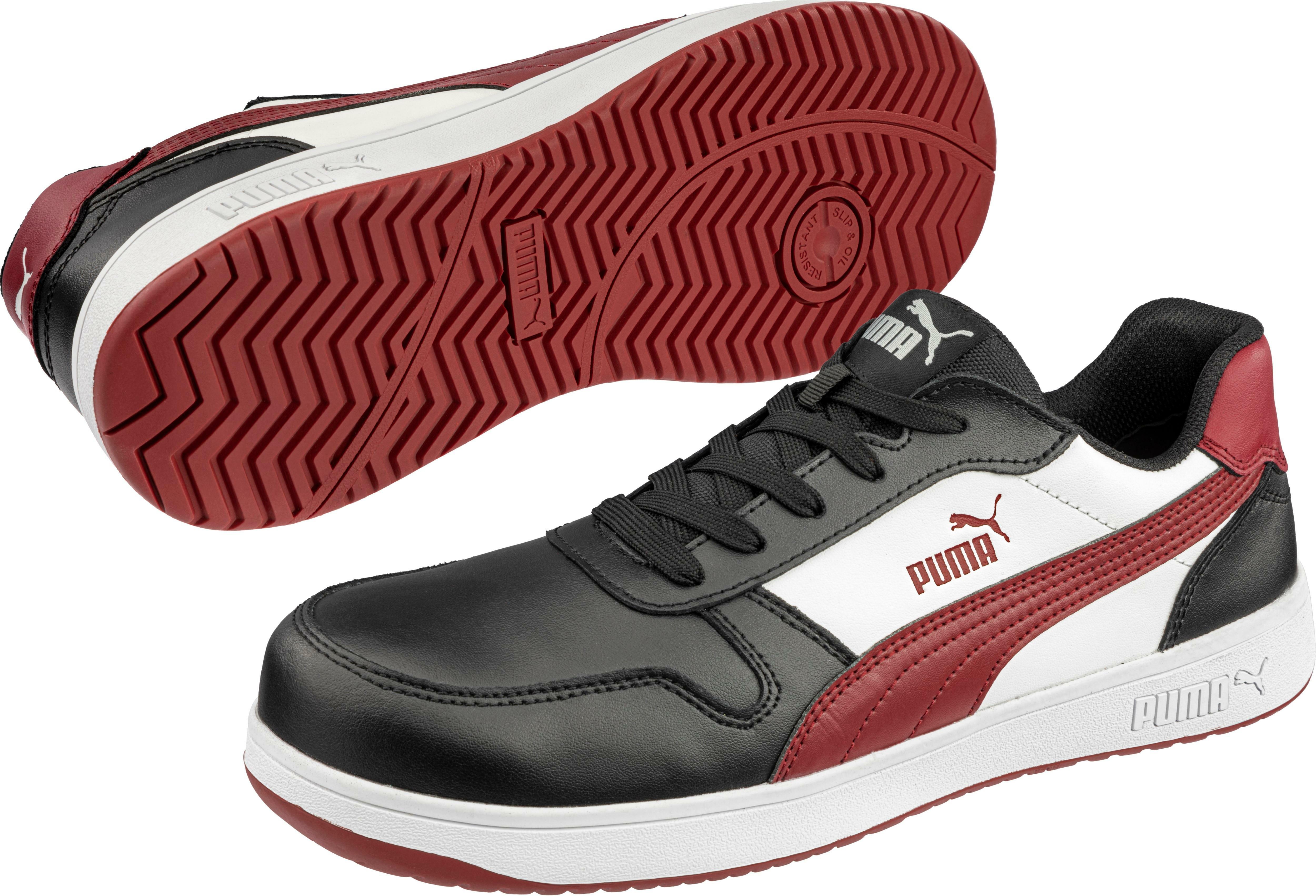 PUMA Frontcourt S3L safety shoe low (black/red/white) - 901 12497 9910 ...
