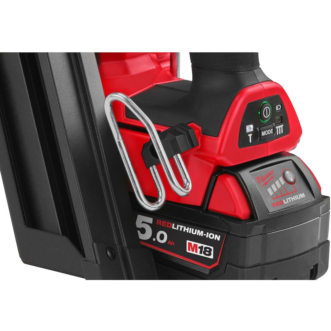 MILWAUKEE M18 FFN-502C FUEL cordless nail gun 9Ga in transport case (2x ...