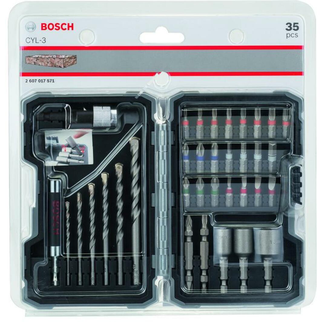 BOSCH 2607017571 bit and drill set 35-piece | Klium