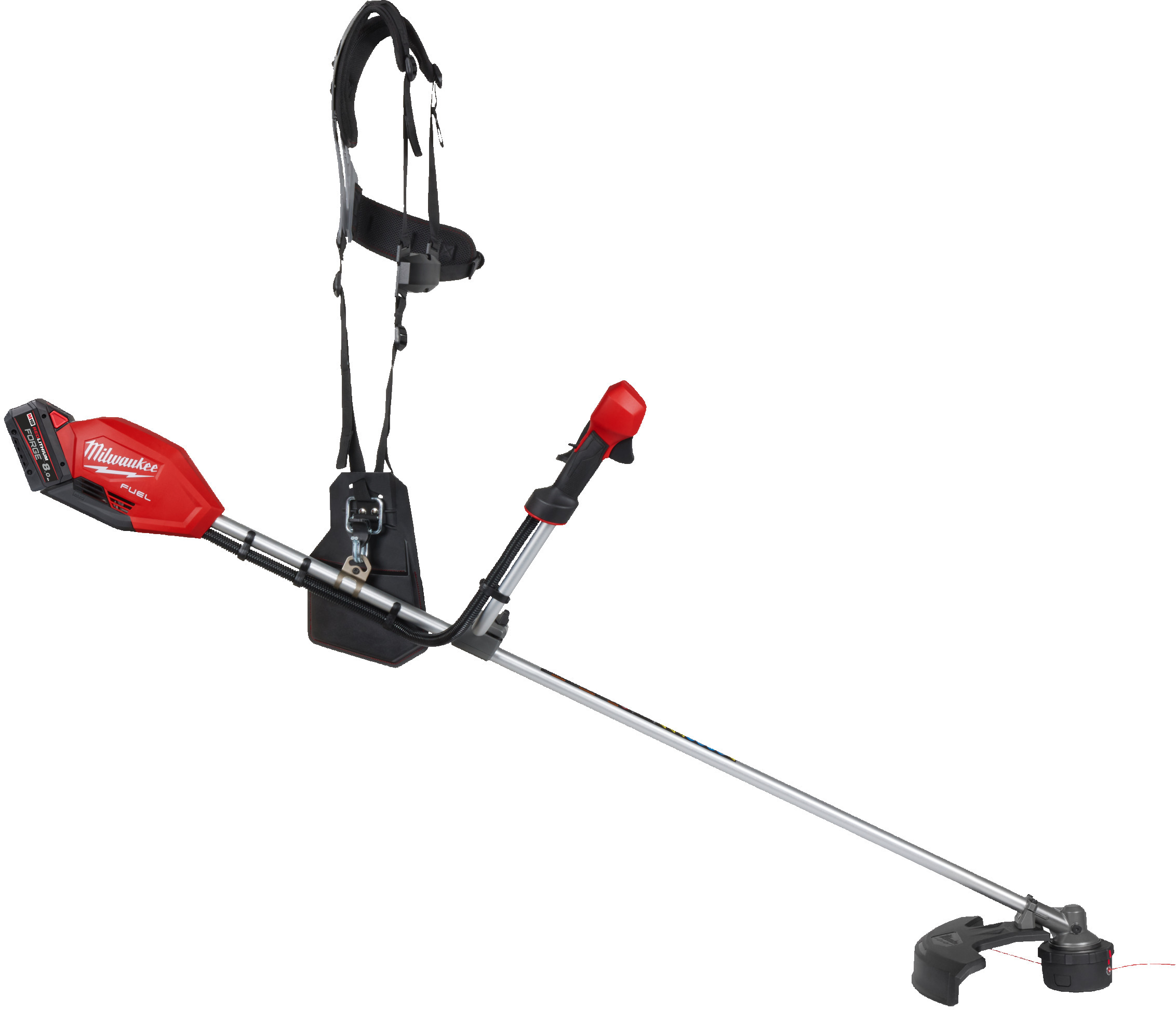 MILWAUKEE M18 FBCU-802 FUEL cordless brushcutter in cardboard box (2x 8 ...