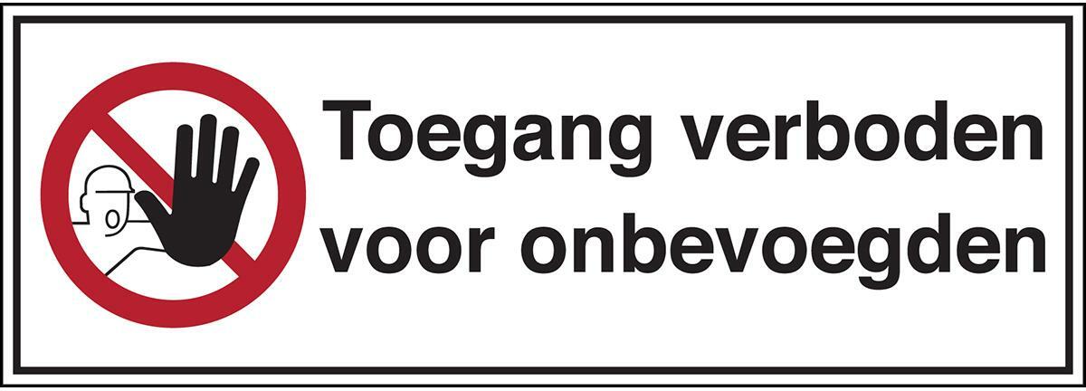BRADY 251402 prohibition pictogram - access prohibited to unauthorised ...