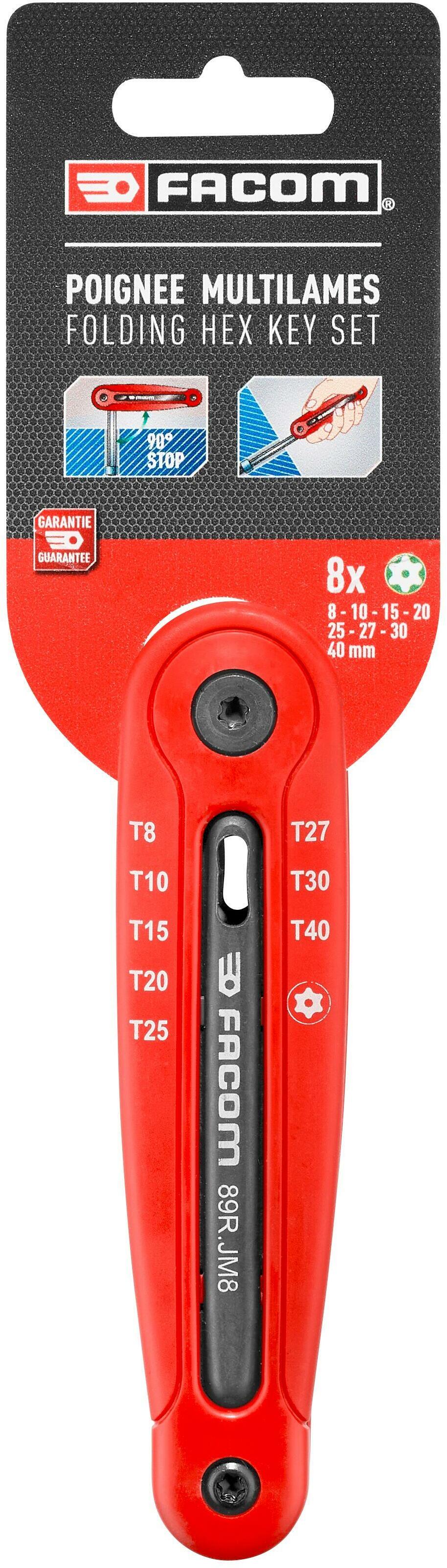 FACOM 89R.JM8PB ResisTorx hex key set in bracket | Klium