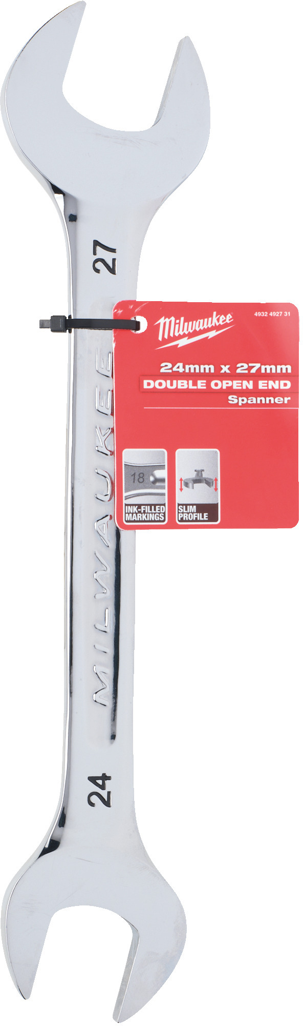 MILWAUKEE 4932492731 double open-end spanner 24 x 27 mm | Klium