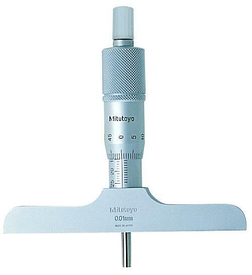 MITUTOYO 128-102 depth gauge 0-25mm with bridge 100x16mm | Klium