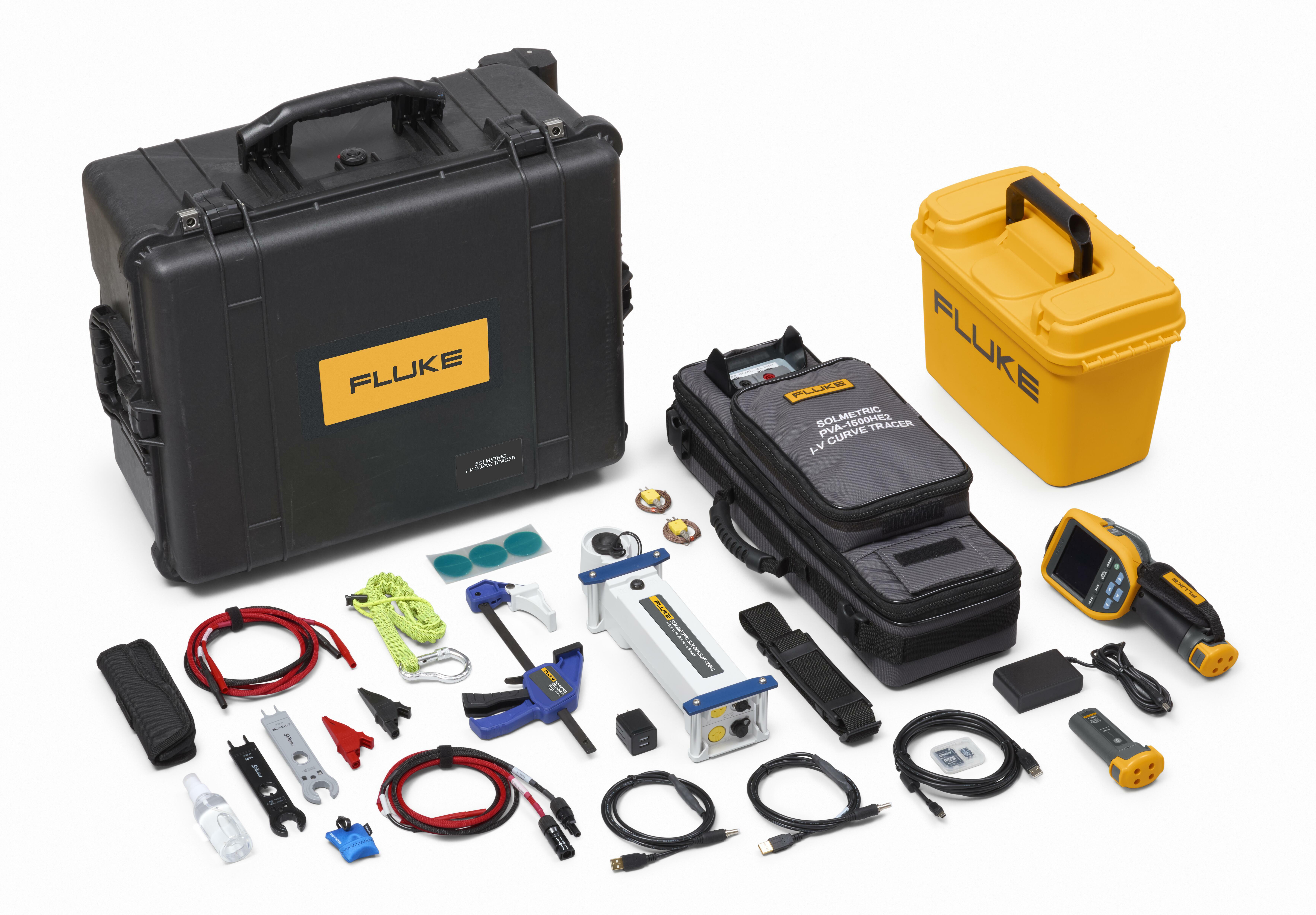 FLUKE SOL-TI-9HZ-KIT Solmetric HR IV Curve Tracer PVA-1500HE2 + TiS75 ...