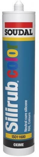 SOUDAL Silirub Color neutral silicone RAL 7040 Window grey (300 ml ...