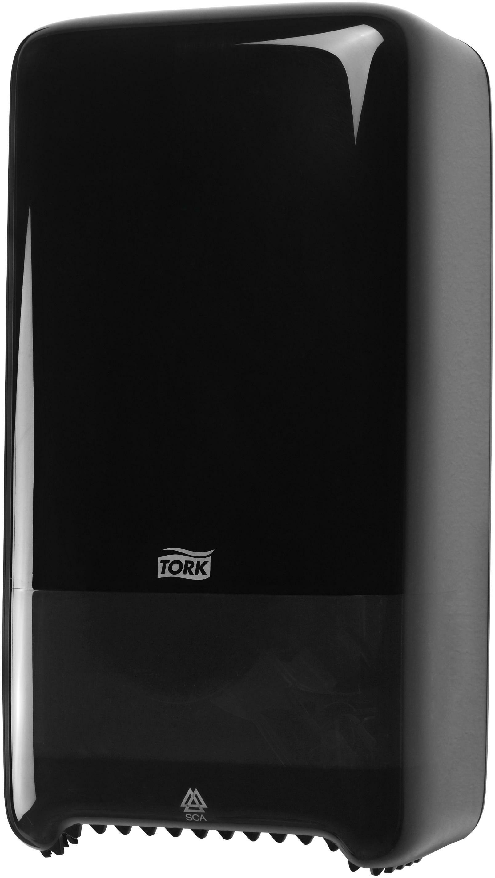 TORK 557508 twin mid-size toilet paper dispenser plastic black t6 | Klium