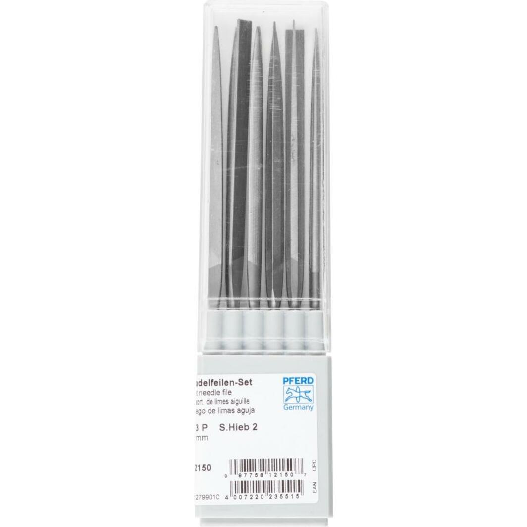 PFERD NFB 2493 160 H2 precision needle file set with Swiss cap 1 medium ...