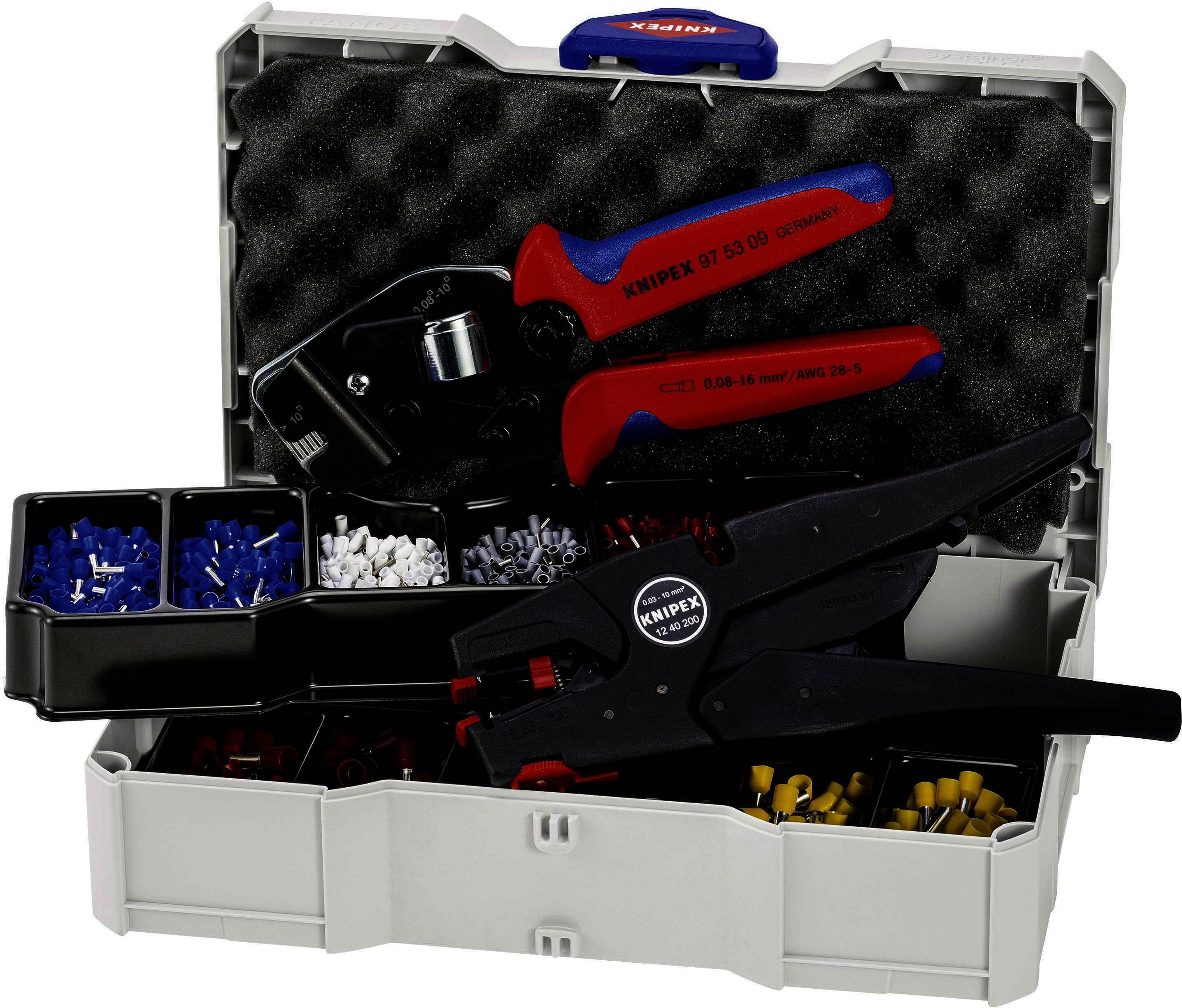 KNIPEX 97 90 16 Crimp Assortment for end sleeves with plastic collar in ...