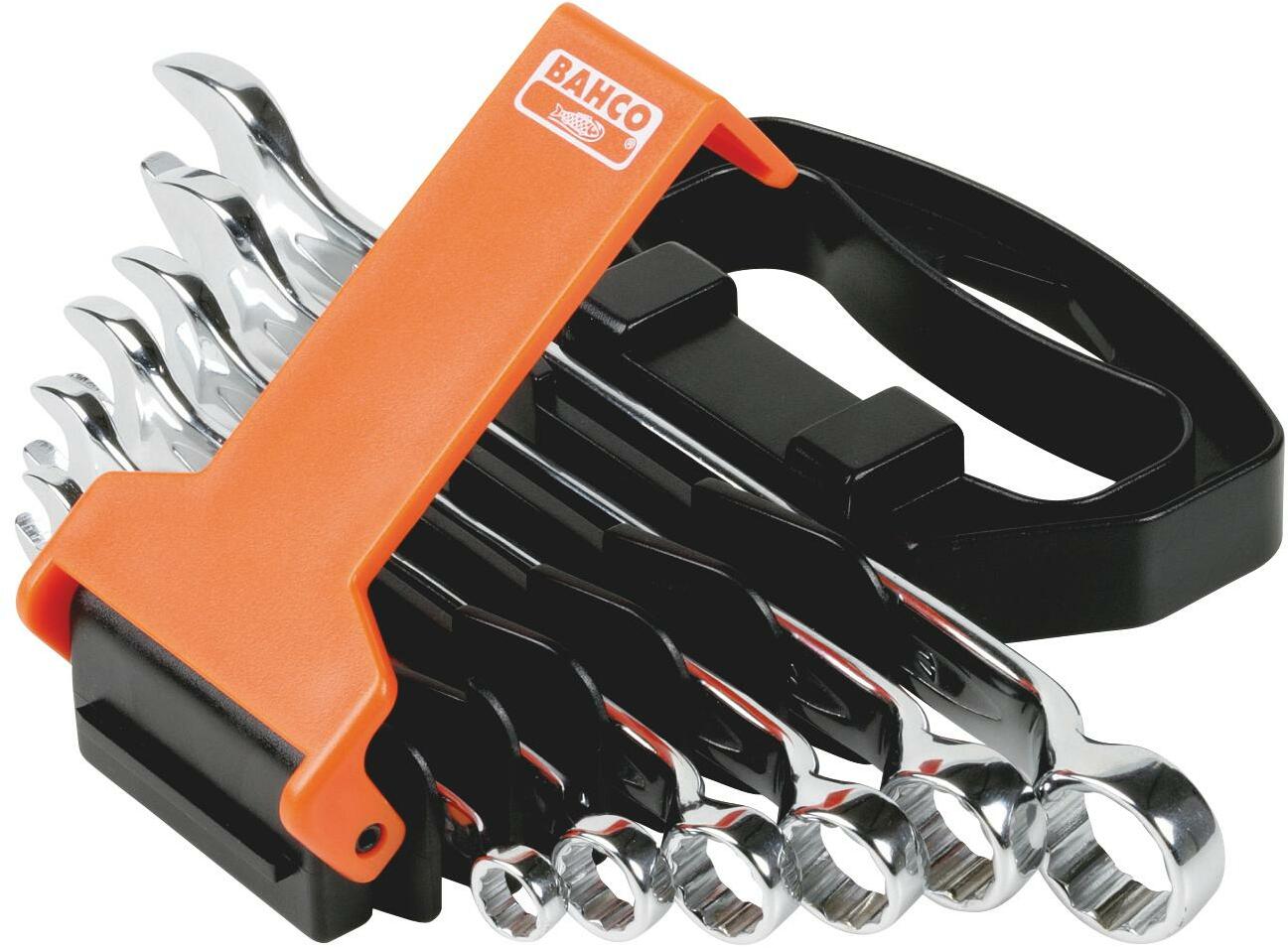 BAHCO 1952M/SH6 ring spanner set bent, metric in plastic holder 6-piece ...