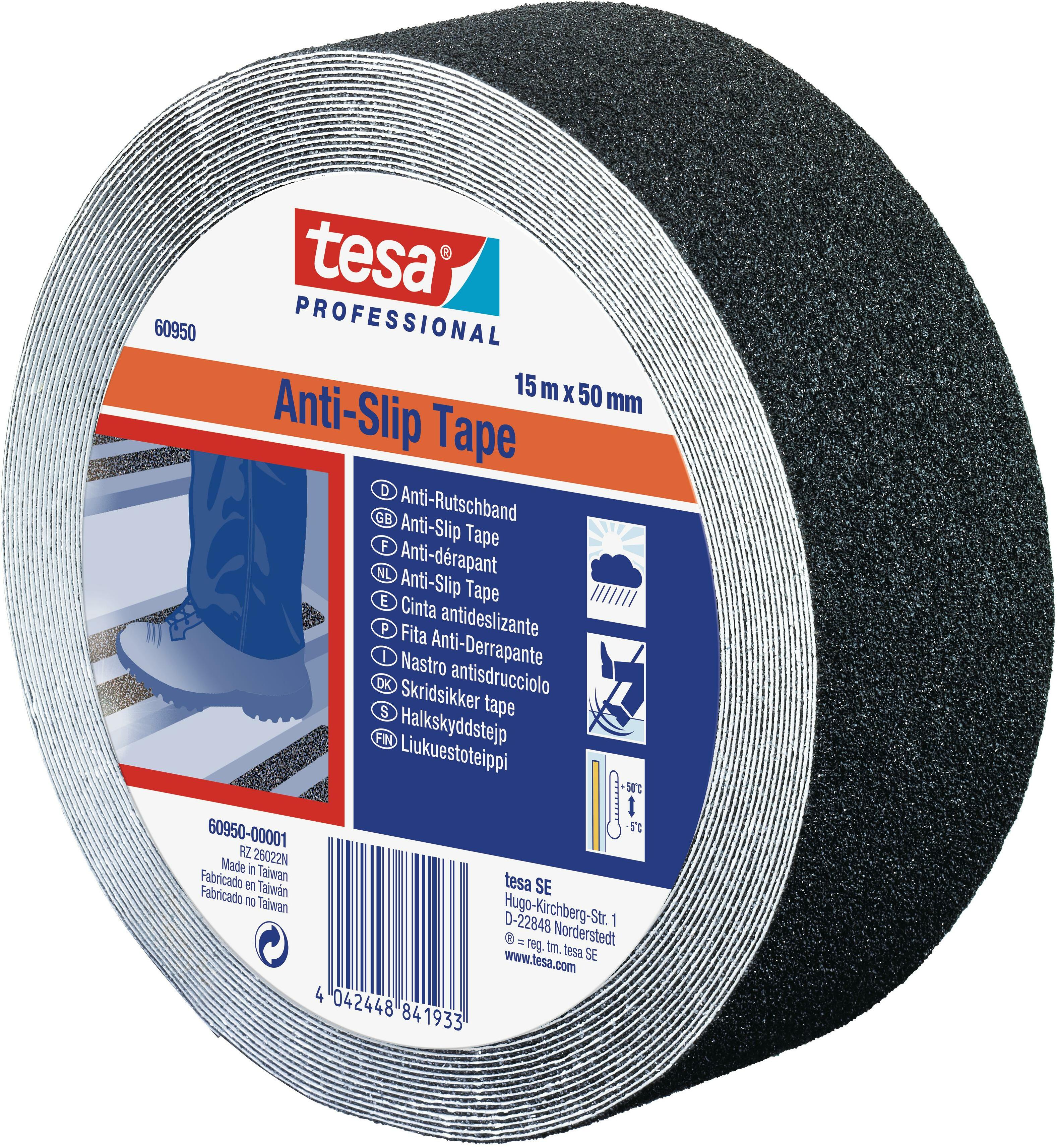 TESA 60950 anti-slip tape black 50mm x 15m - 60950-00001-02 | Klium