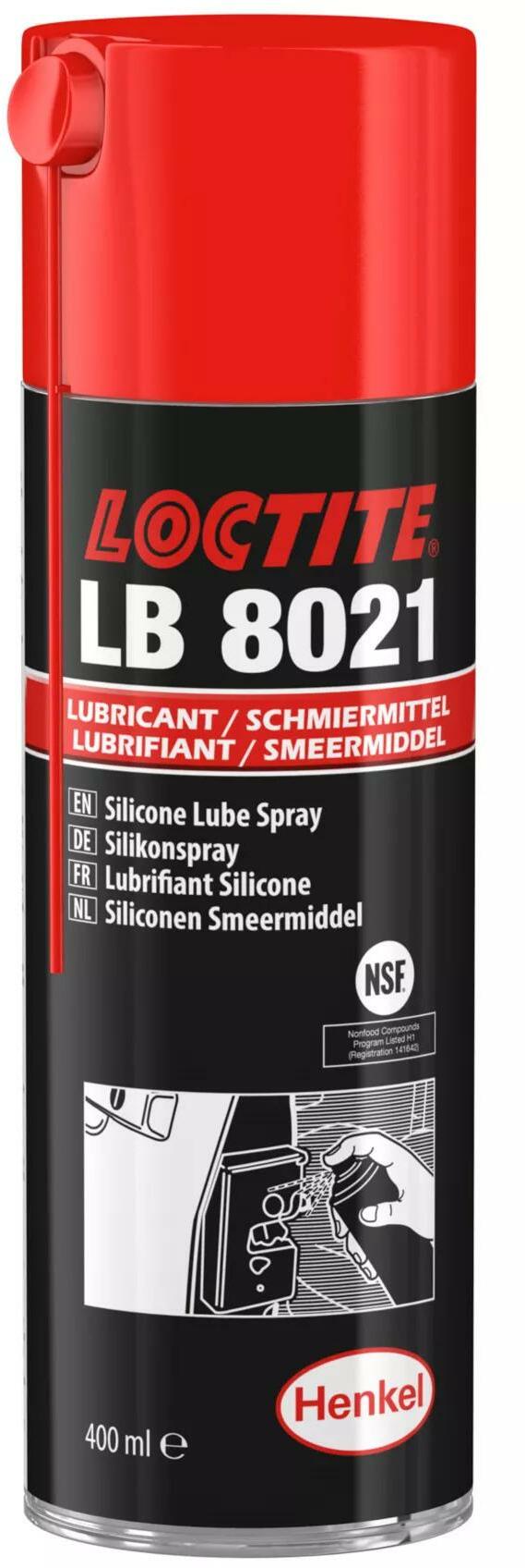 LOCTITE LB 8021 silicone lubricant (400ml aerosol can) - 2101262 | Klium