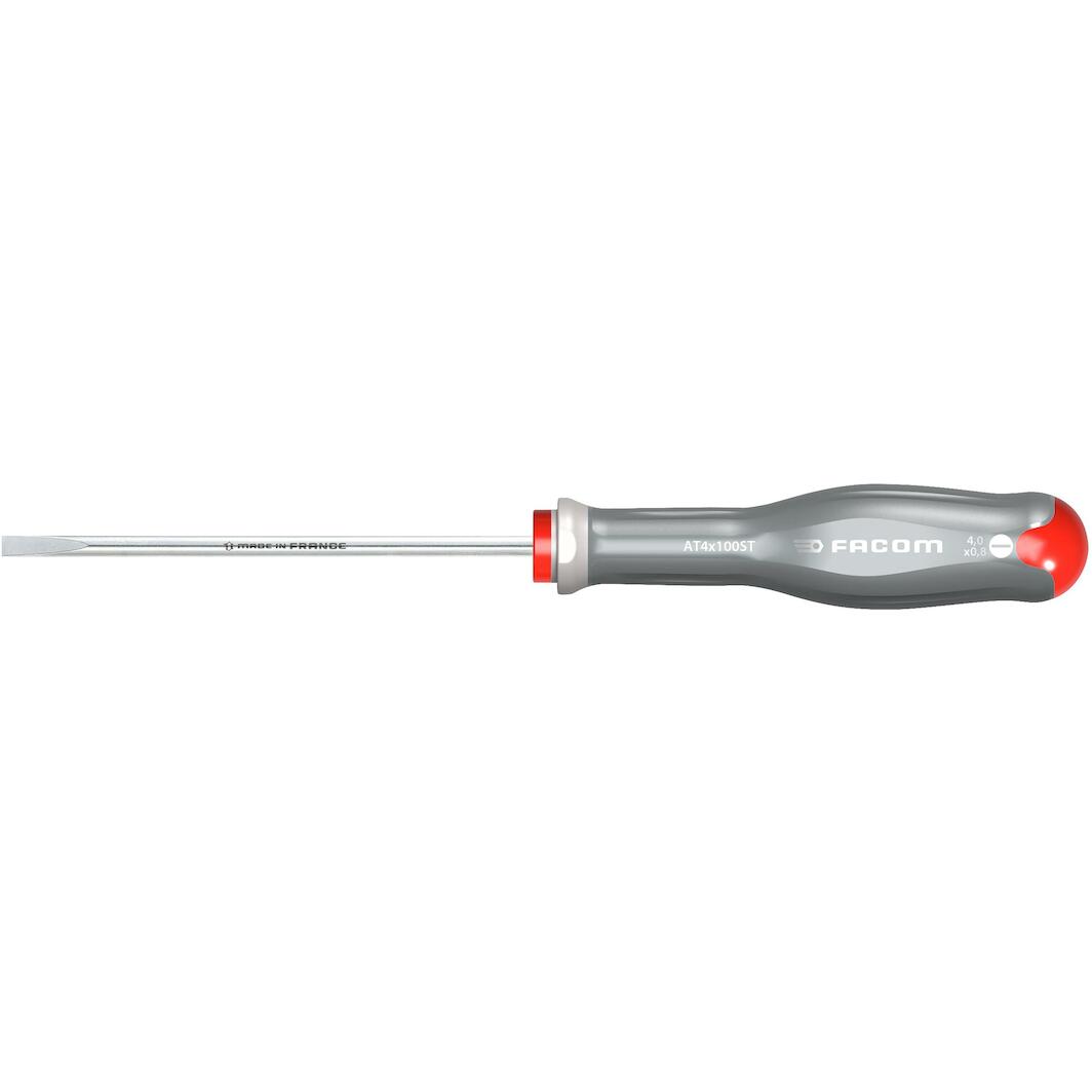 FACOM AT4X100ST ProTwist screwdriver with sandblasted tip for slotted screws 4 x 100 mm | Klium