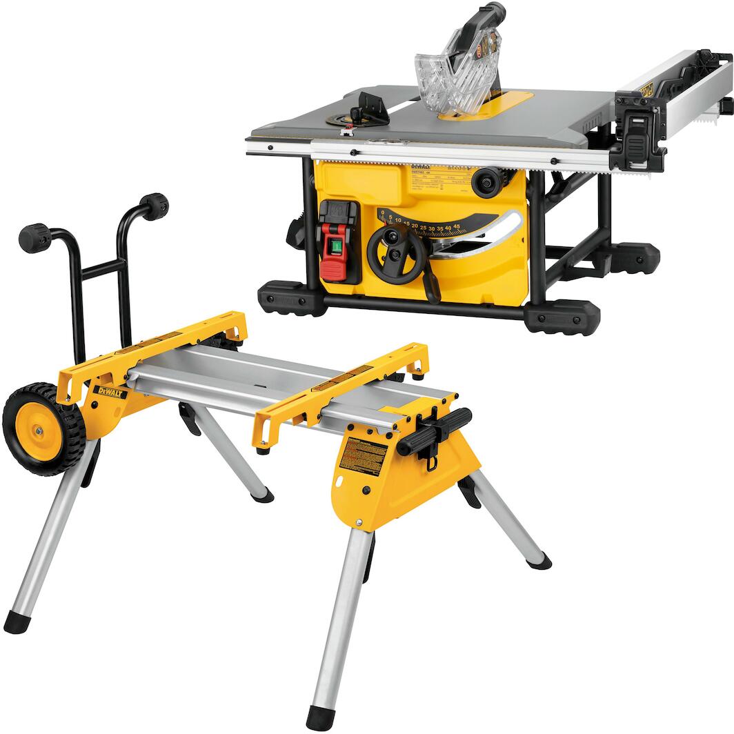 DEWALT DWE7485RS-QS table saw 210 mm 1850 W + mobile carriage DE7400-XJ ...