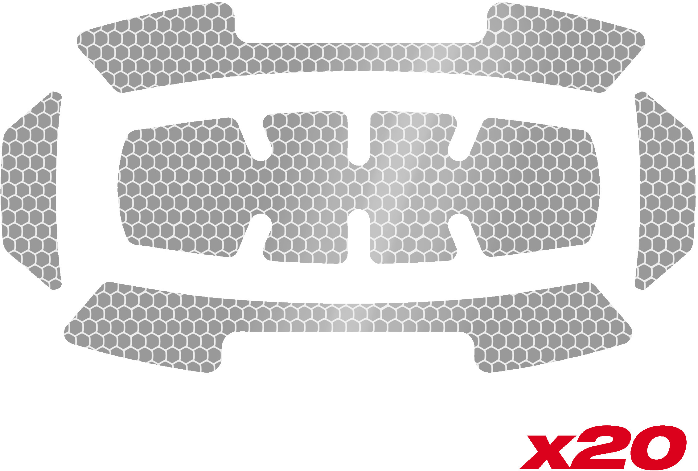 MILWAUKEE 4932500168 BOLT reflective stickers silver (20 sets) | Klium