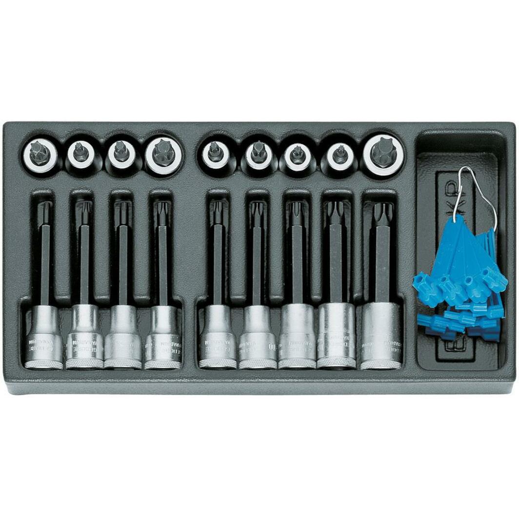 GEDORE 1500 ES-ITX 19 LKP socket wrench-screwdriver set 1/2" - 1402226 | Klium