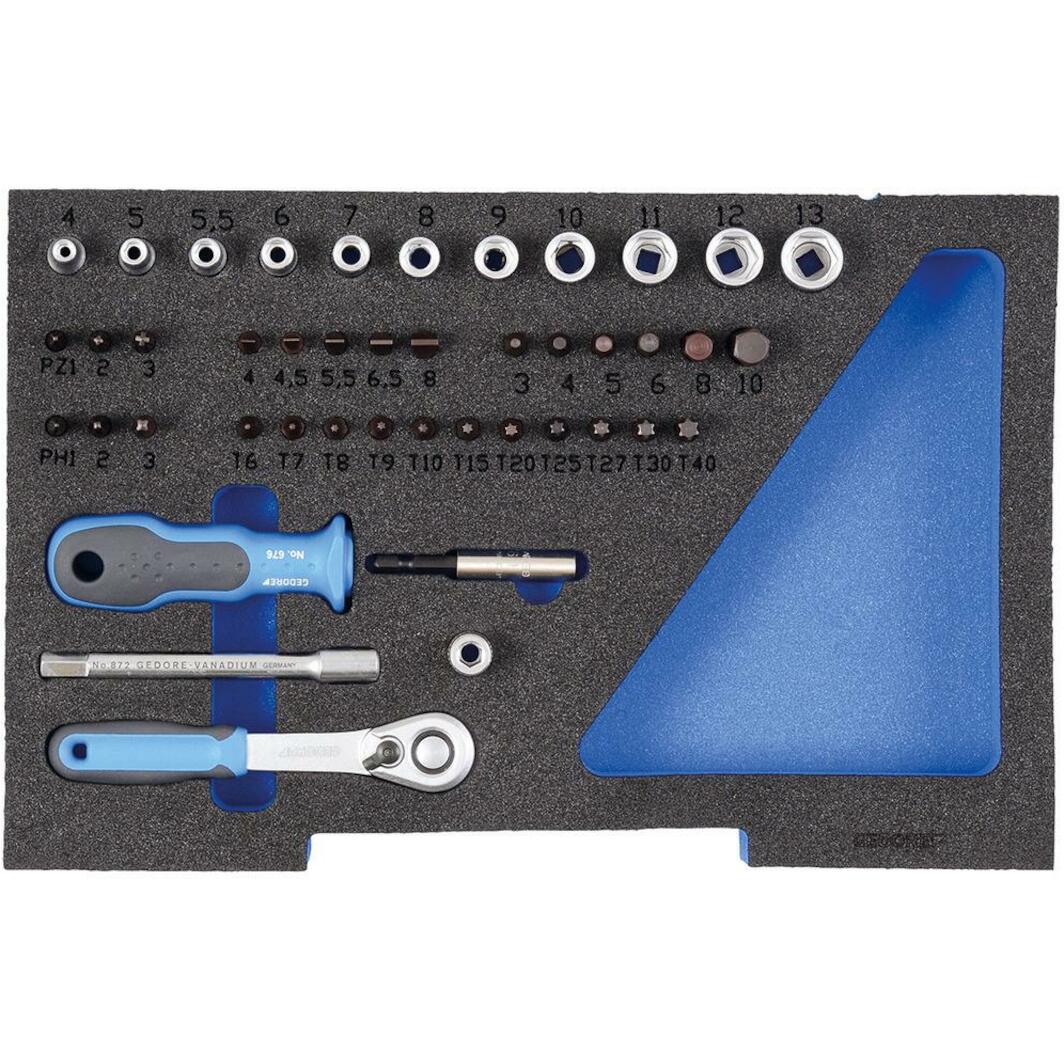 GEDORE 1100 CT1-20 socket wrench set 1/4" in 1/2 L-BOXX 136 module ...