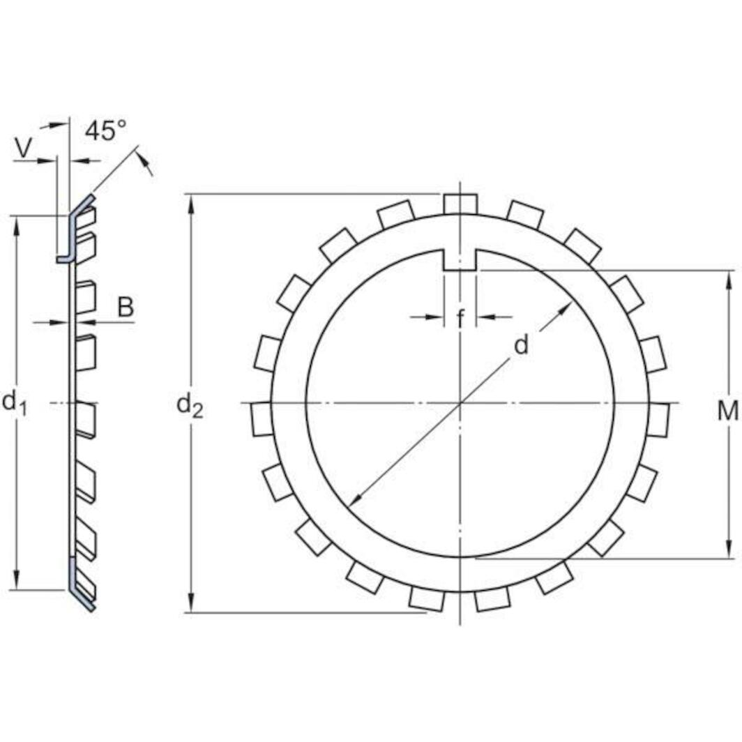 SKF W 12 lock washer for inch nuts 60.96 mm | Klium