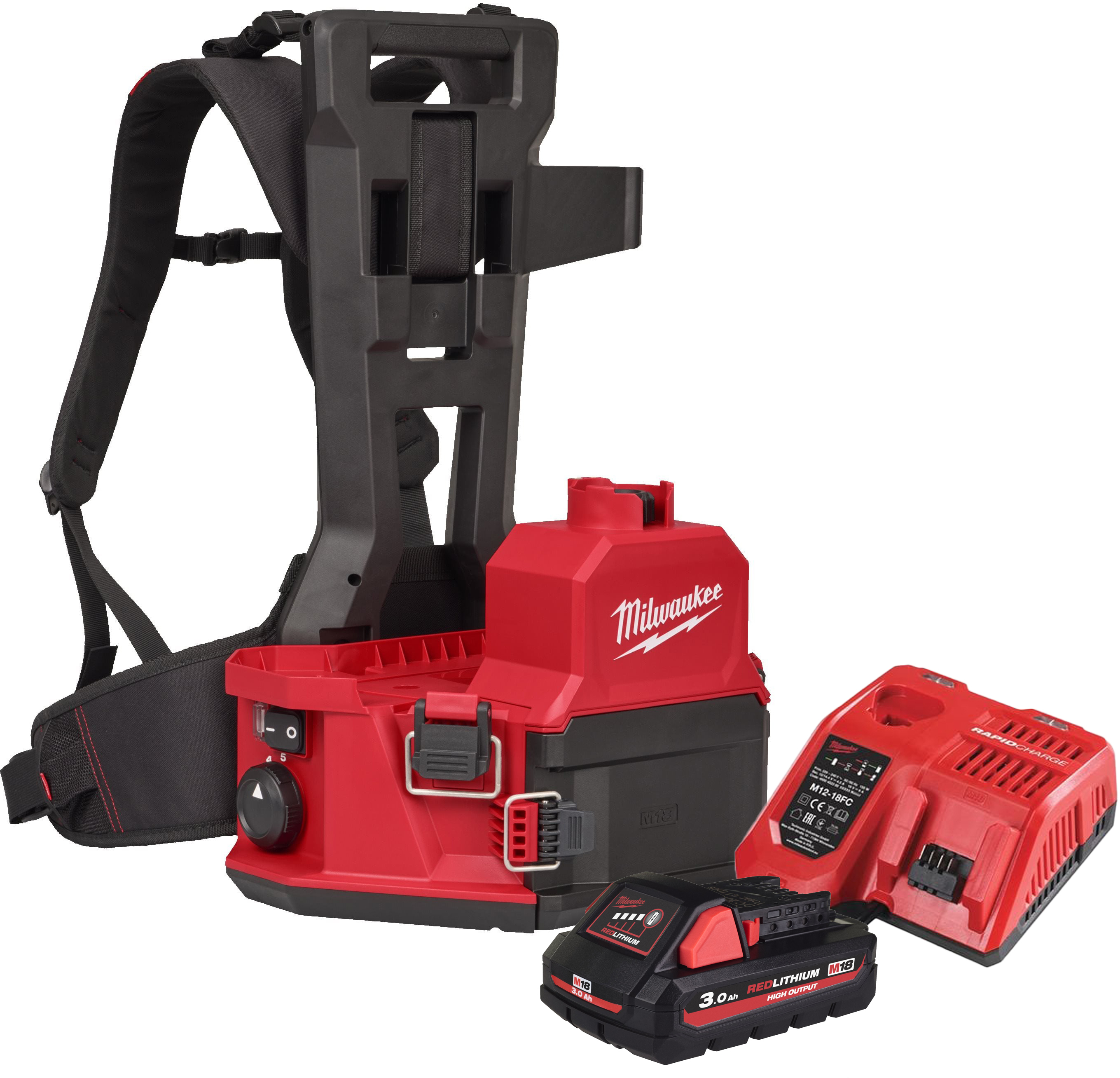MILWAUKEE M18 BBPFP2-301 SWITCH TANK Gen2 battery backhoe 15l (1x 3.0Ah ...