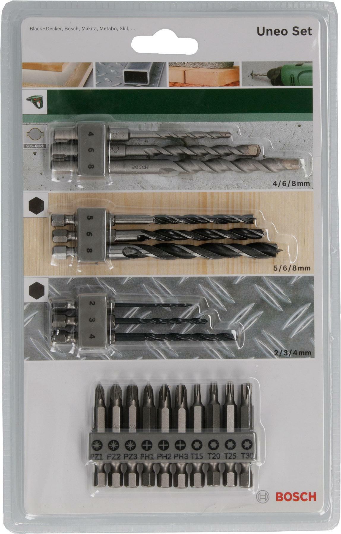BOSCH 2609256989 Uneo mixed bit and drill set 19-piece | Klium