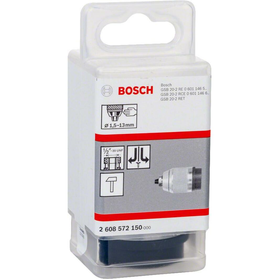 BOSCH 2608572150 quick-clamping drill chuck matt chrome-plated auto ...