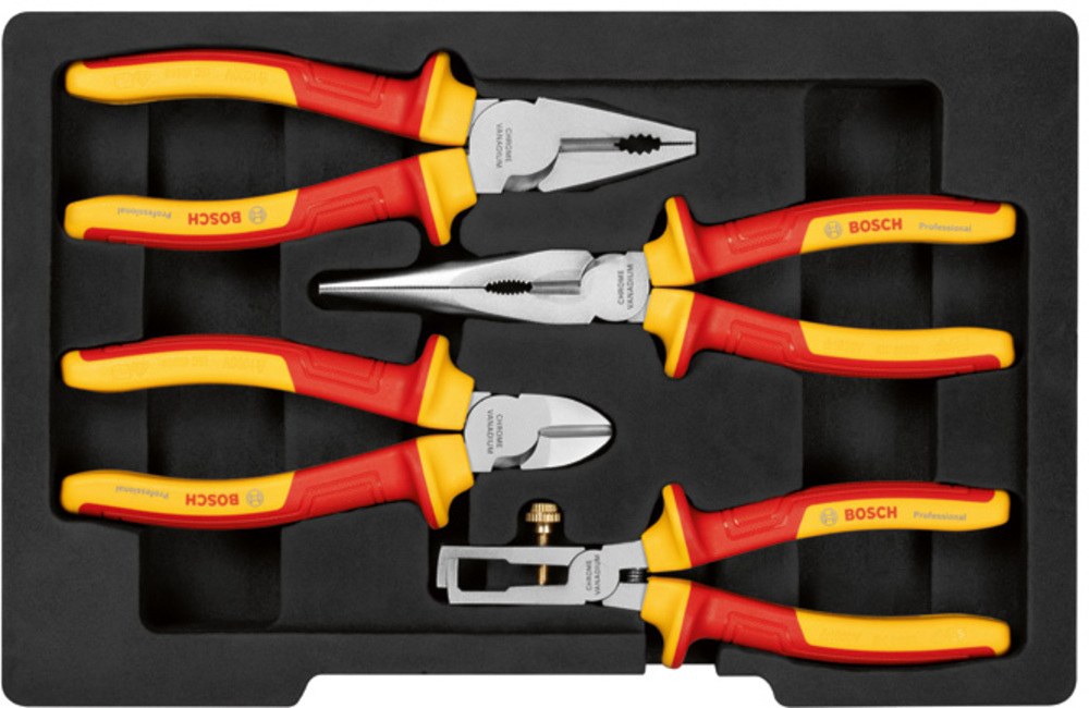 BOSCH 1600A02NG1 VDE pliers set 4-piece | Klium