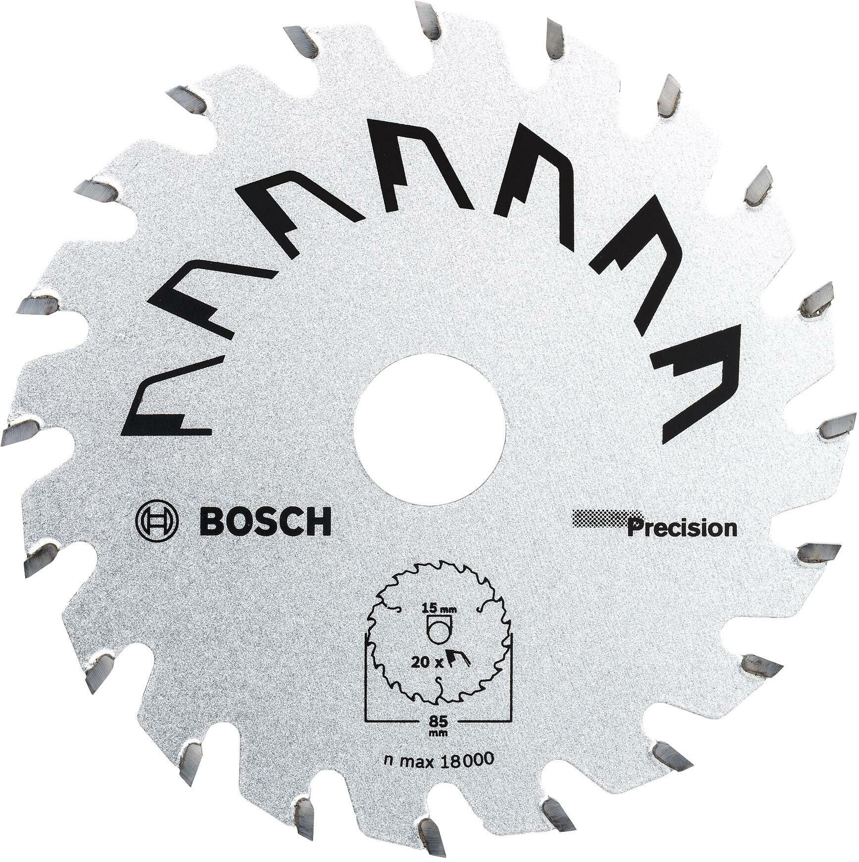 BOSCH 2609256D81 Precision circular saw blade for wood 85x1.1/0.7x15 ...