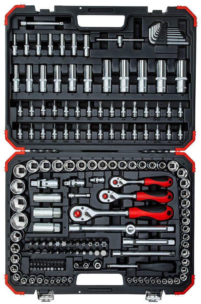 GEDORE RED R45603172 spanner set 1/4" + 3/8" + 1/2" in case 172-piece ...