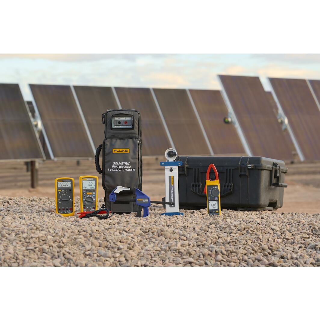 FLUKE SOL-INS87-KIT Solmetric HR IV Curve Tracer PVA-1500HE2 + current ...