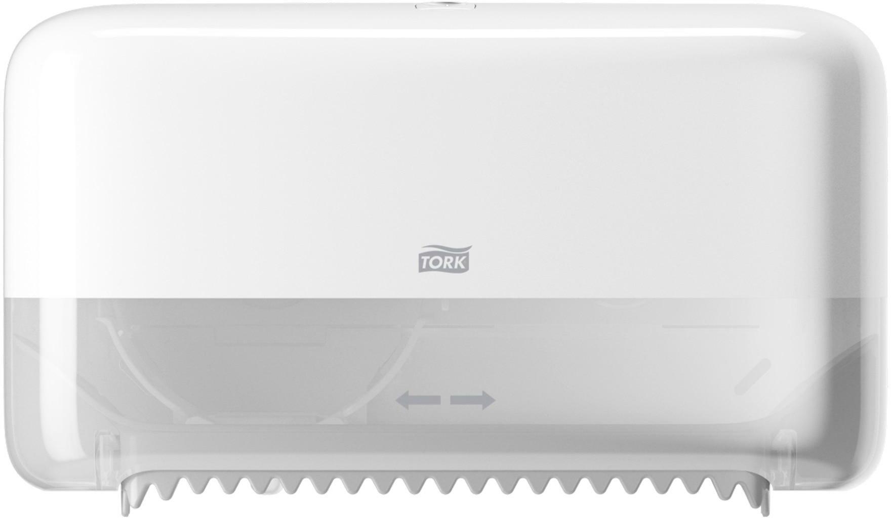 TORK 558040 OptiServe dispenser for 2 rolls of tubular toilet paper white, T7 | Klium