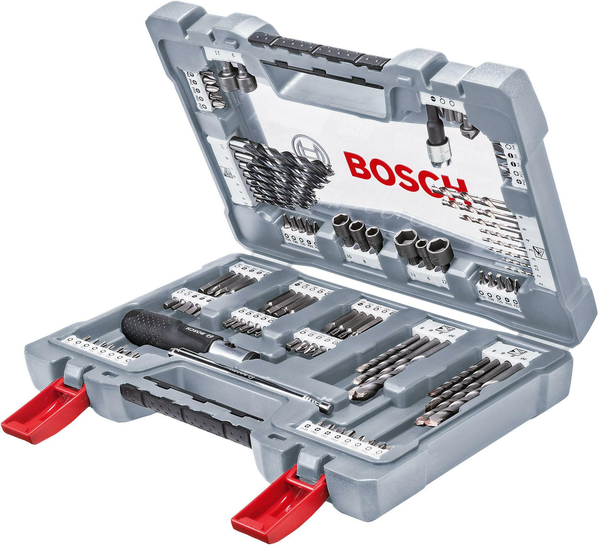 BOSCH 2608P00236 Premium X-Line drill and screw bit set 105 pieces | Klium