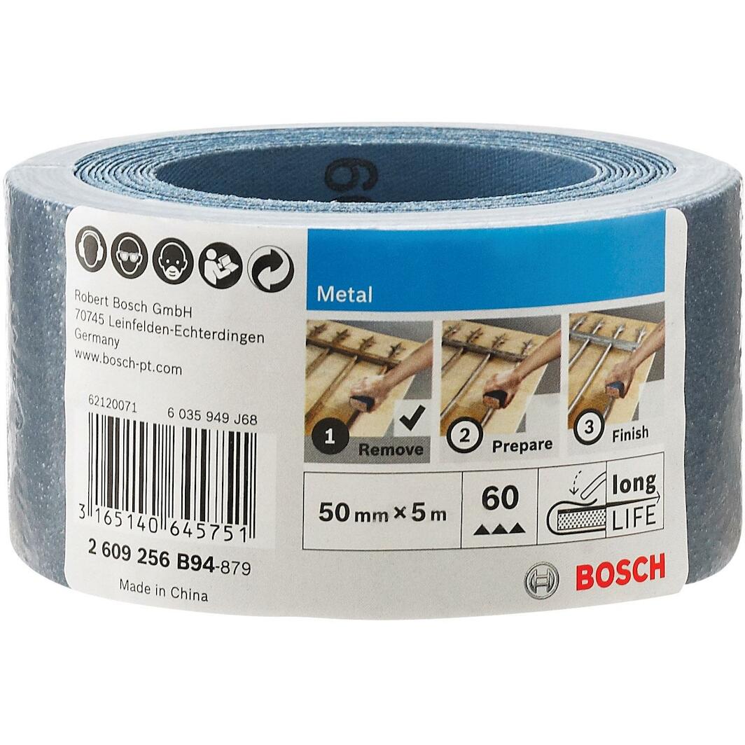 BOSCH 2609256B94 sanding roll for metal 50mmx5m grit 60 | Klium