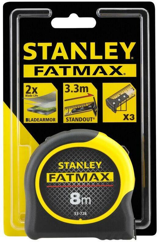 STANLEY 0-33-728 FATMAX tape measure with BladeArmor tip 8m - 32mm | Klium