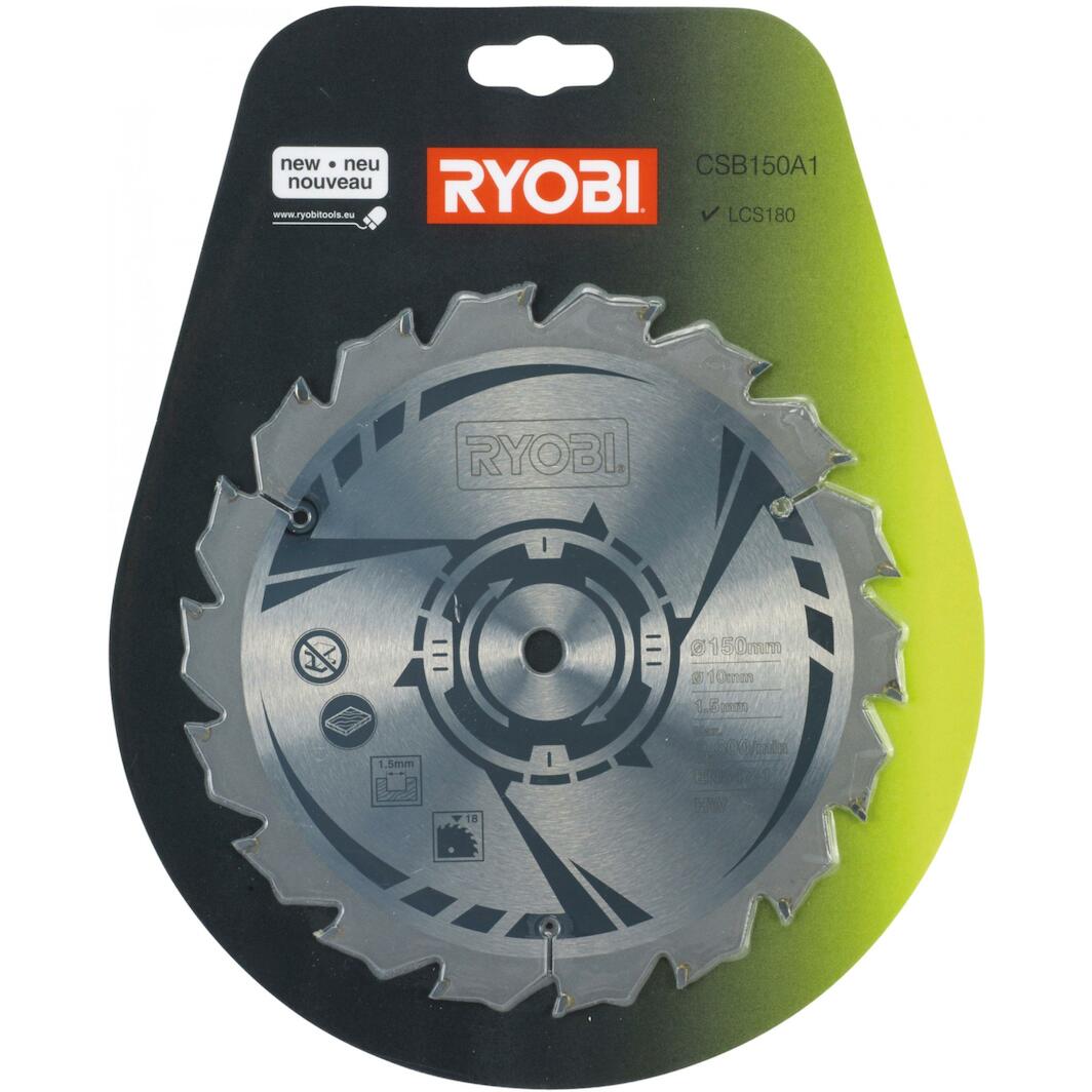 RYOBI CSB150A1 circular saw blade 150mm with 18 teeth (for LCS180 ...