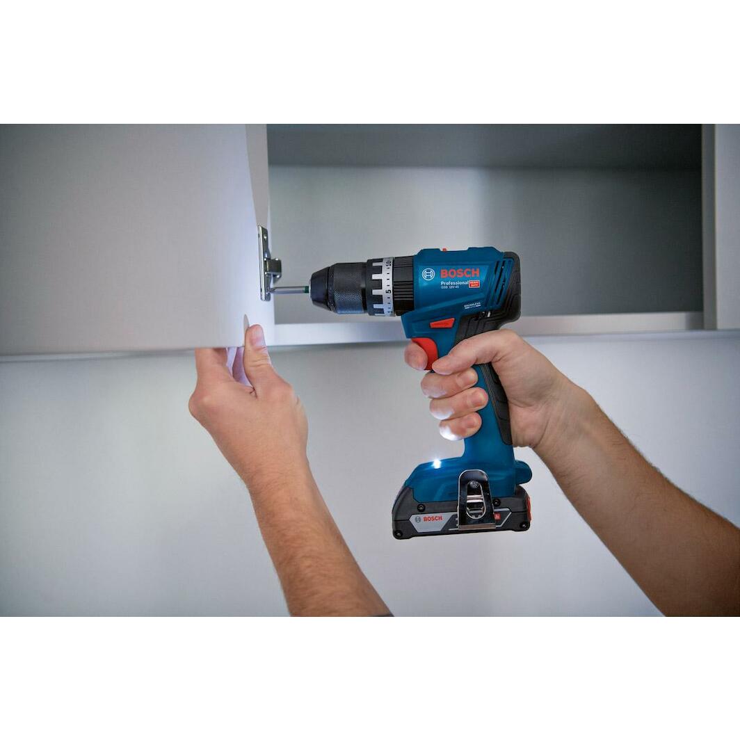 BOSCH GSB 18V-45 cordless impact drill in cardboard box (without ...