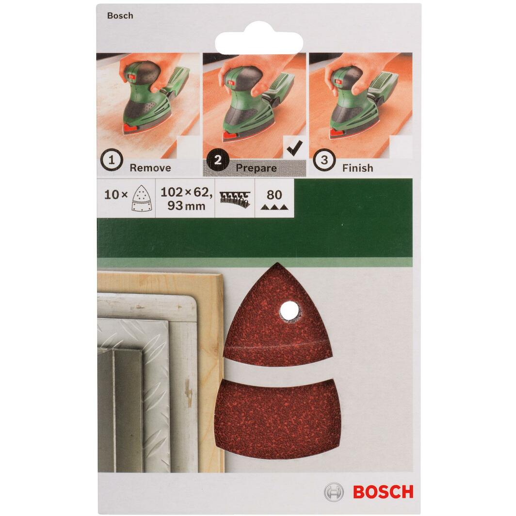 BOSCH 2609256A63 sanding sheet WP grit 80 with 11 holes velcro for PSM ...