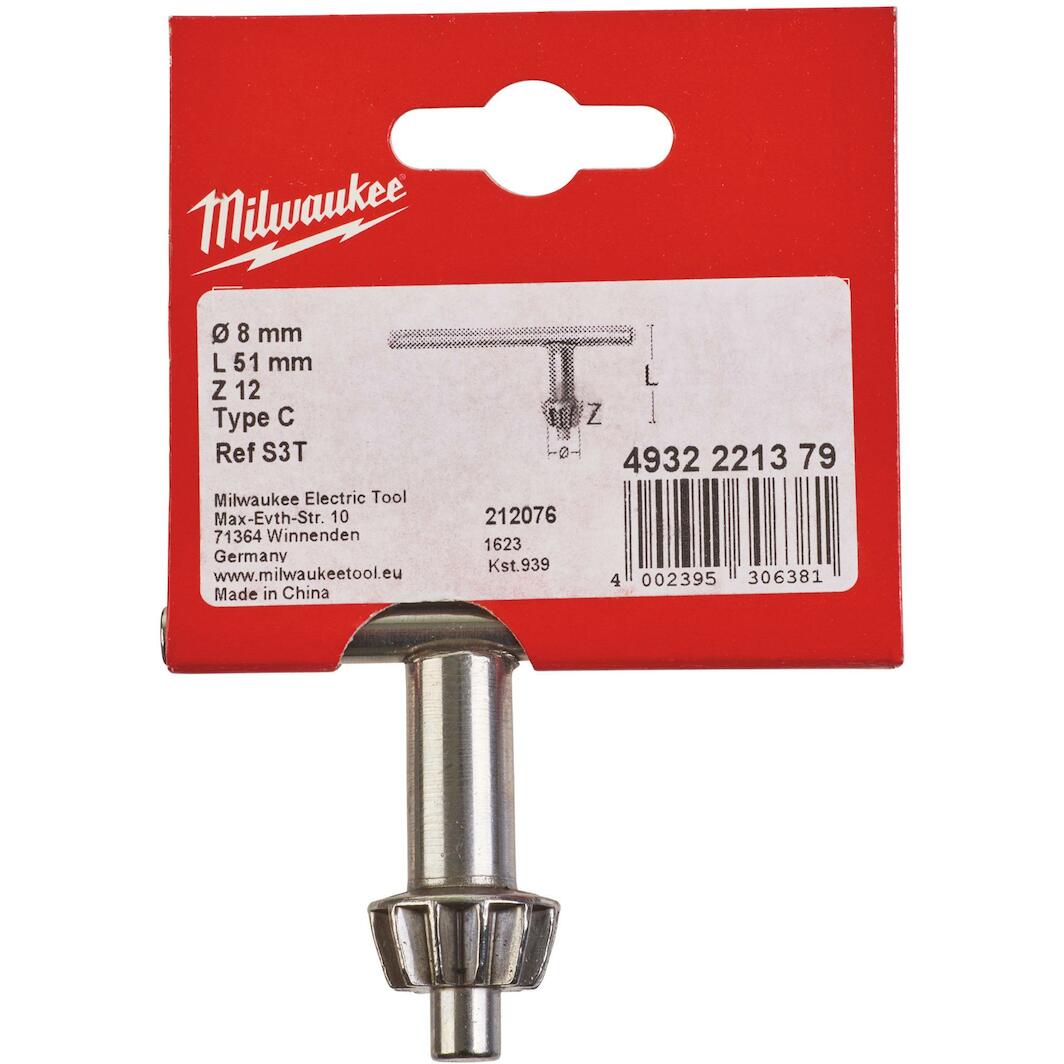 MILWAUKEE 4932221379 drill chuck spanner type C - S3T | Klium