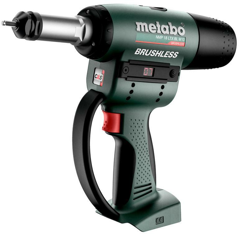 METABO NMP 18 LTX BL M10 cordless rivet gun in metaBOX 145 M (without ...