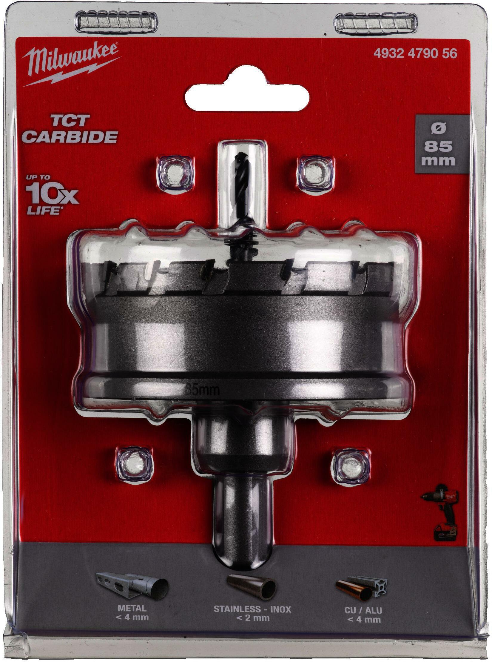 MILWAUKEE 4932479056 TCT stainless steel hole saw 85 mm | Klium